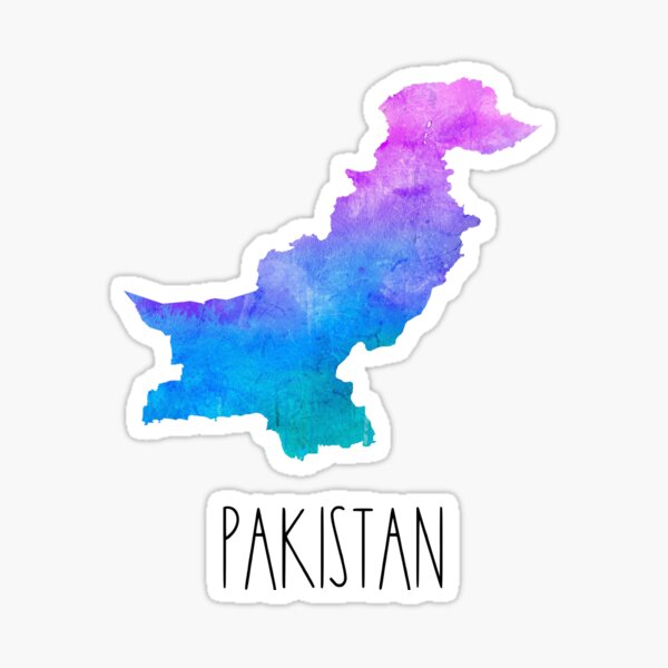"Pakistan Watercolor Map - Pakistani" Sticker for Sale by MountainD ...