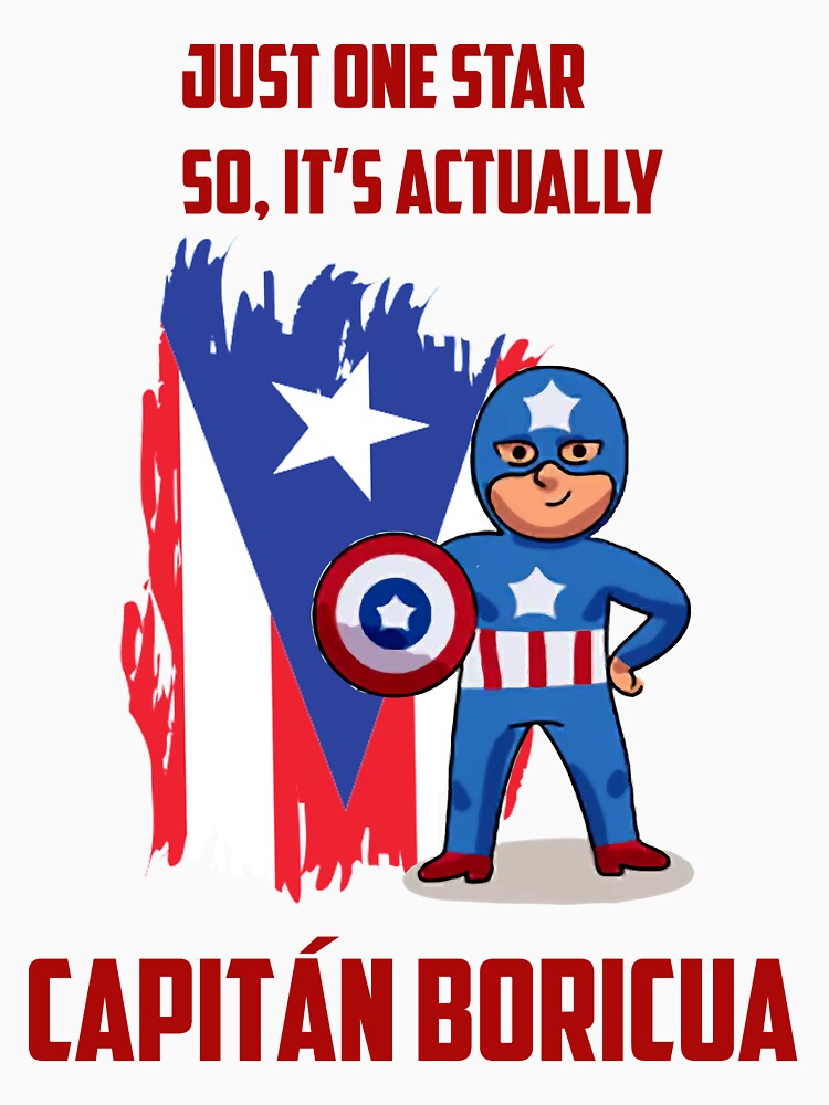 "El capitán boricua, I love Puerto Rico" T-shirt for Sale by ChinwonArt ...