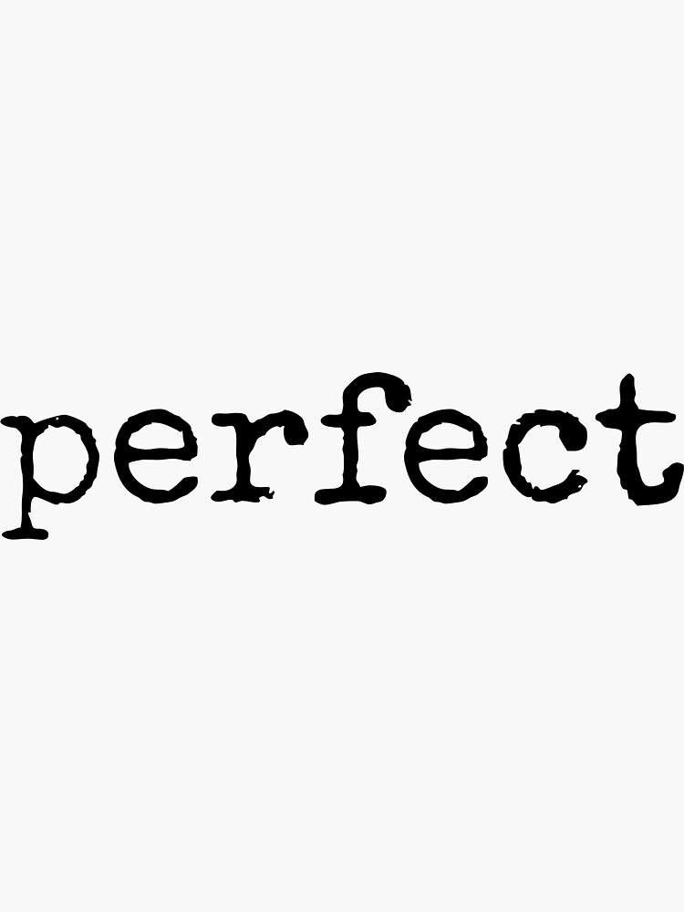 "Perfect - Simple Design | One Word Design | Simple Word Design ...