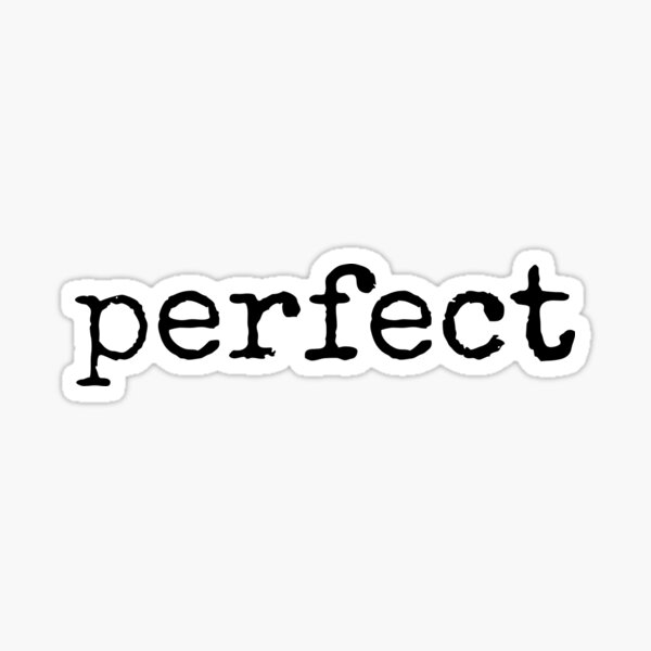 "Perfect - Simple Design | One Word Design | Simple Word Design ...