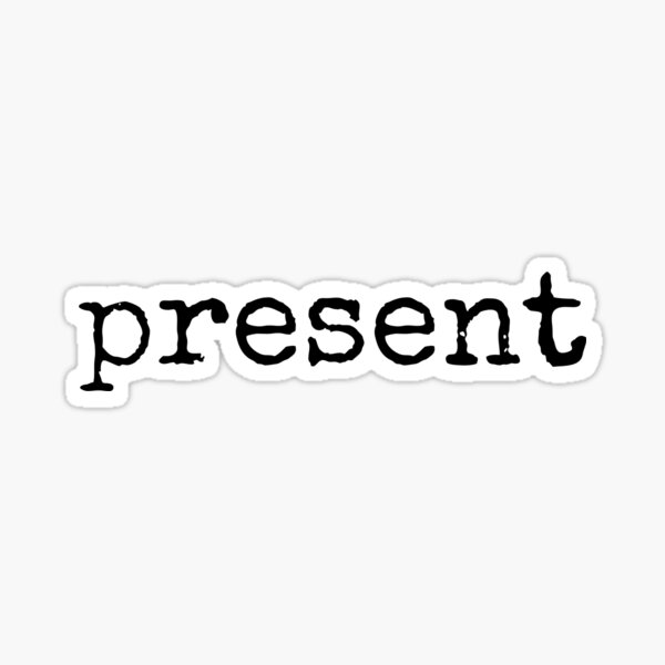 "Present - Simple Design | One Word Design | Simple Word Design ...