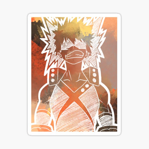 "Bakugo" Sticker for Sale by andyasy | Redbubble