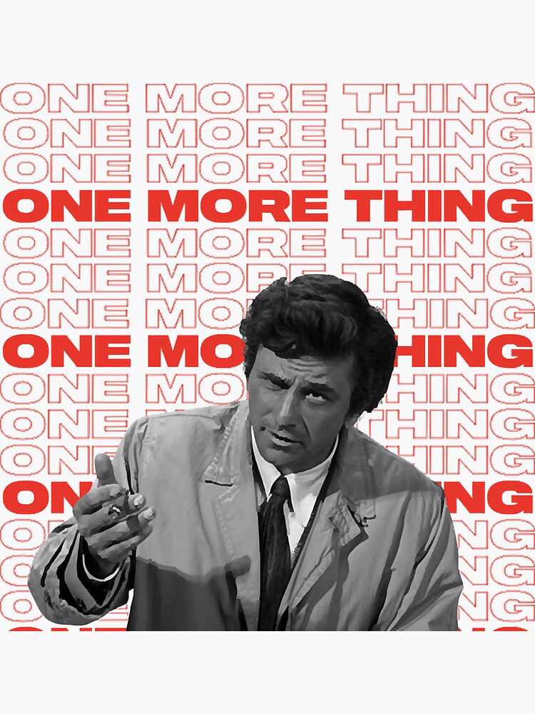 "One More Thing " Sticker for Sale by lnguyen1647 | Redbubble