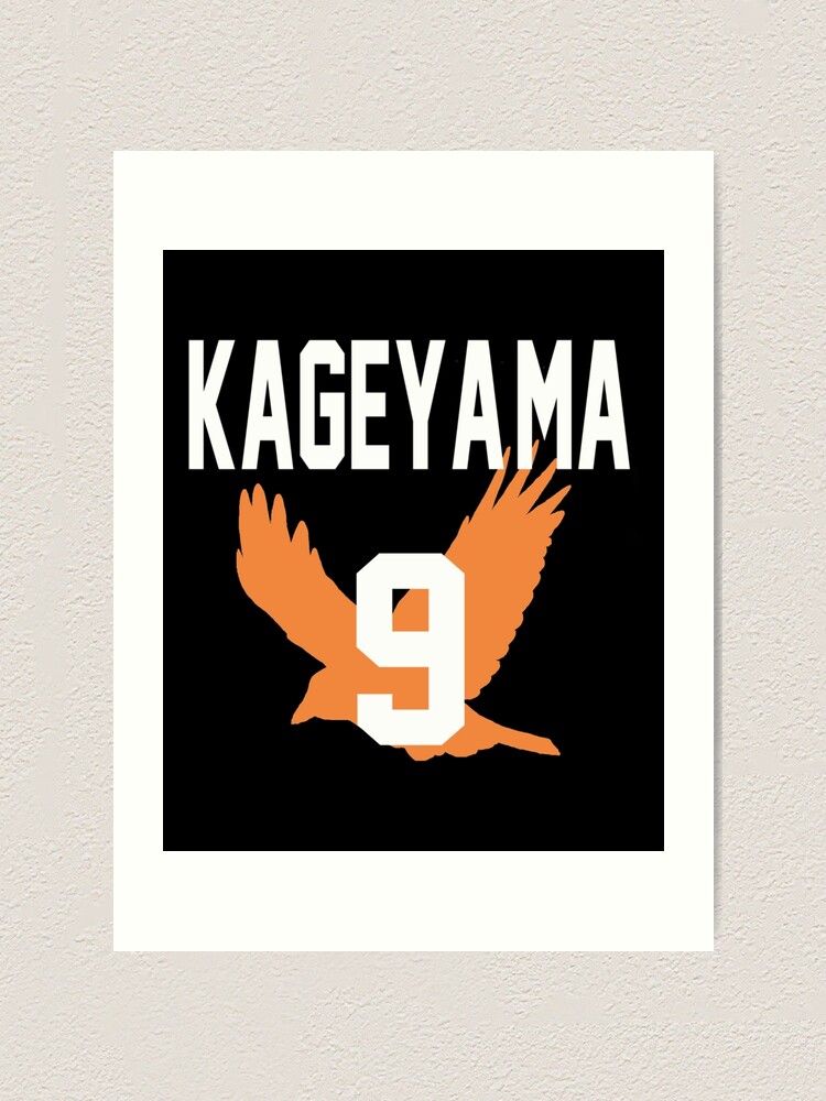 "Haikyuu Jersey Kageyama Number 9 Karasuno" Art Print for Sale by ...