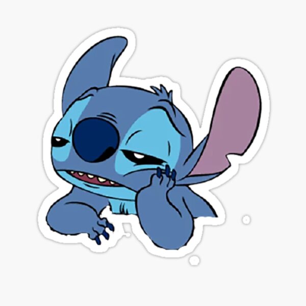 "Tired Stitch" Sticker for Sale by T G | Redbubble
