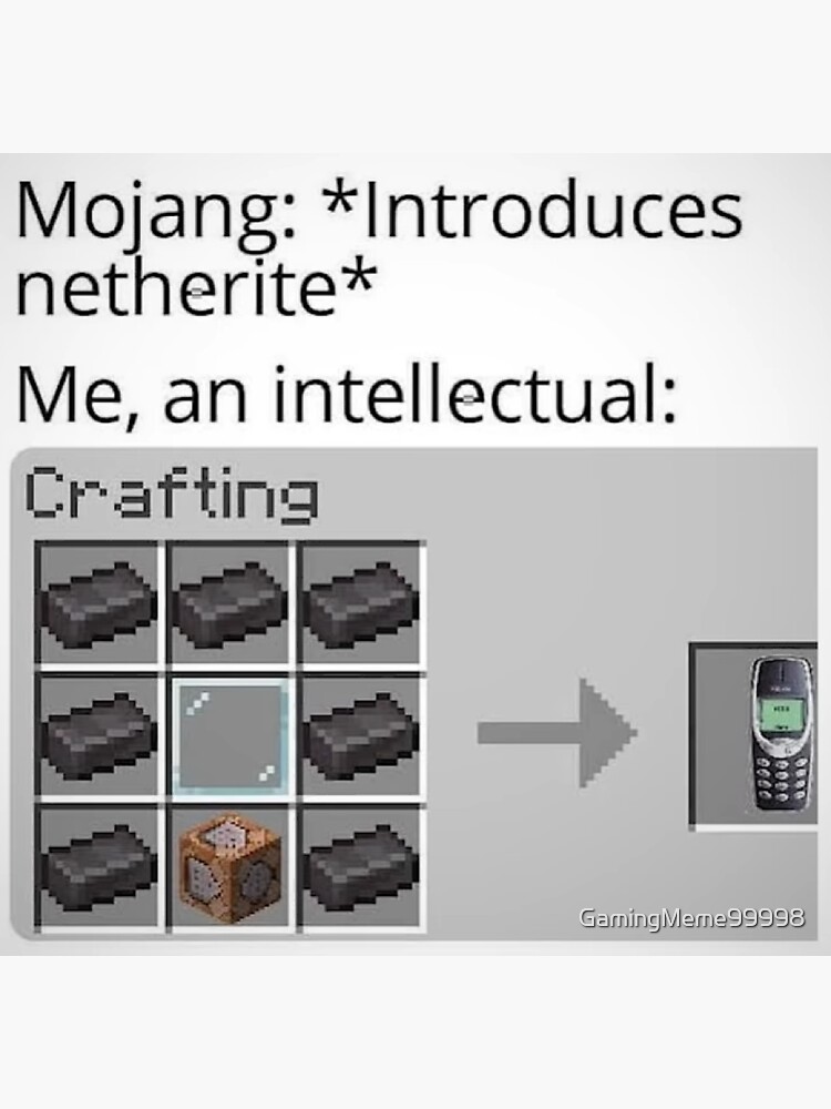 "Minecraft Nokia" Sticker for Sale by GamingMeme99998 | Redbubble