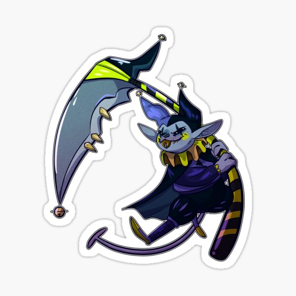 "Deltarune - Jevil sticker" Sticker for Sale by skeleton-draws- | Redbubble