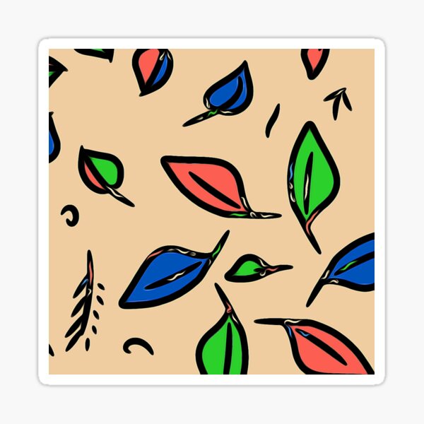 " "Falling Leaves"" Sticker for Sale by nynepathz | Redbubble