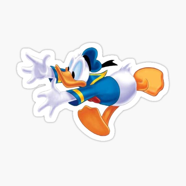 "Donald Duck" Sticker for Sale by Rejcharms | Redbubble
