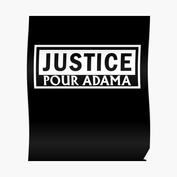 "justice for adama" Poster for Sale by cartrica | Redbubble