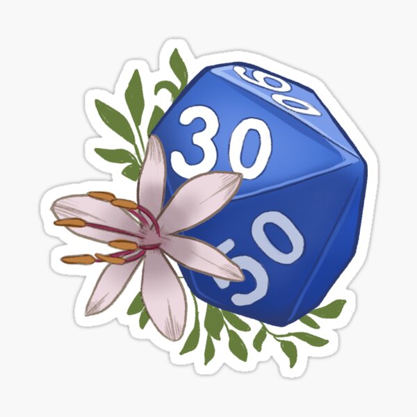 "D100 flowers" Sticker for Sale by evelineverburg | Redbubble