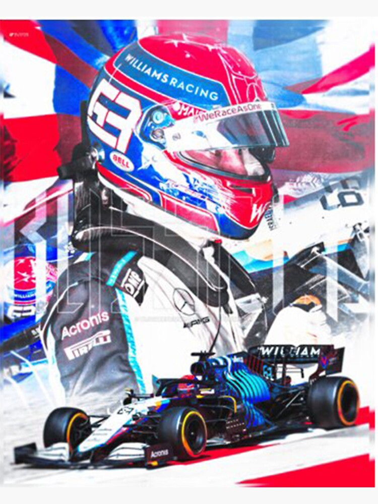 "George Russell F1 - William " Sticker for Sale by IsaacJamesxv | Redbubble