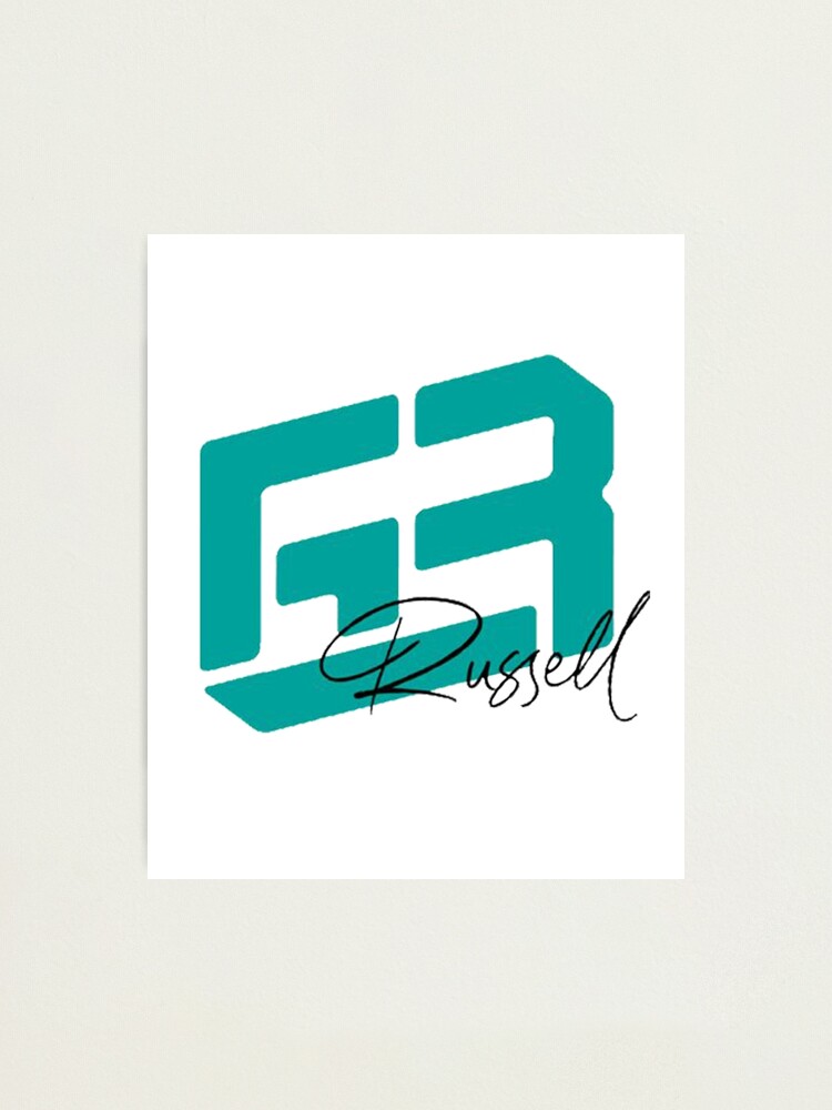 "George Russell #63 F1 driver Logo" Photographic Print by IsaacJamesxv ...
