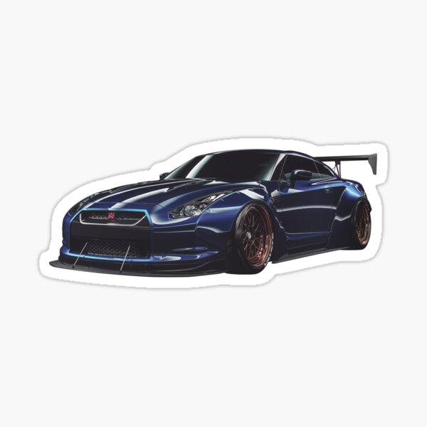 "Pandem GTR R35" Sticker for Sale by CAR-SPOT | Redbubble