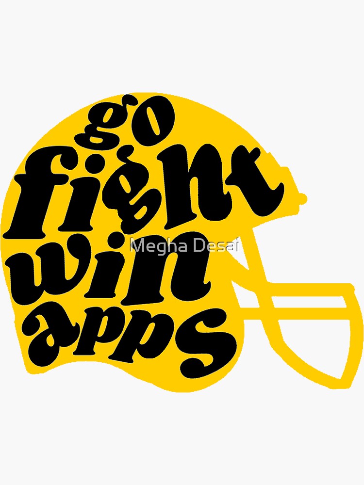 "Go fight Win app state" Sticker for Sale by mktd6 | Redbubble