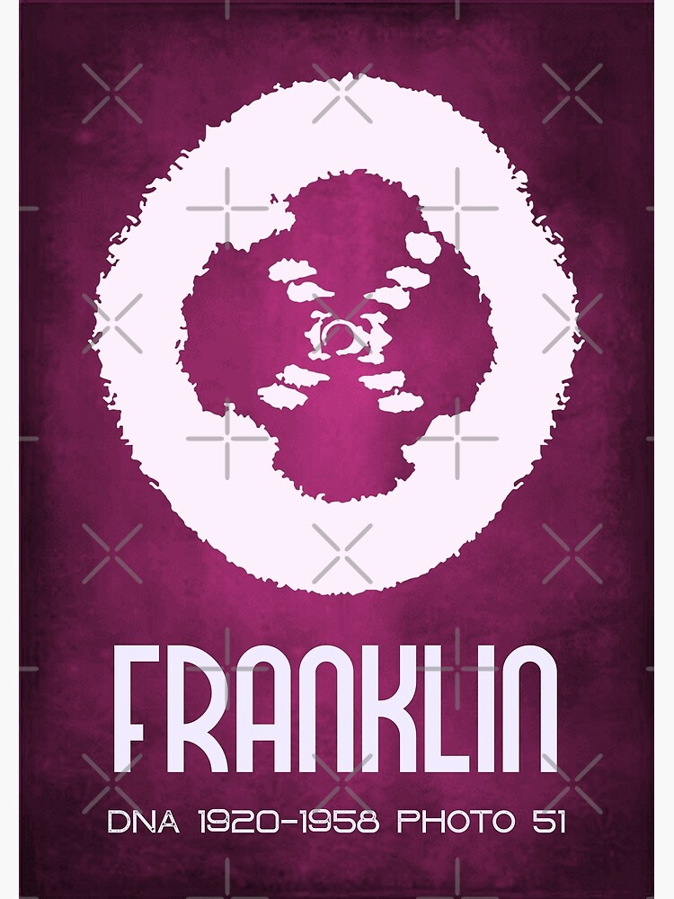 "Rosalind Franklin Photo 51 DNA Crystallisation" Poster for Sale by ...