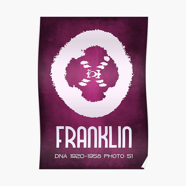"Rosalind Franklin Photo 51 DNA Crystallisation" Poster for Sale by ...