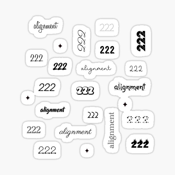 "Angel Number 222 Alignment Variety Pack" Sticker for Sale by ...