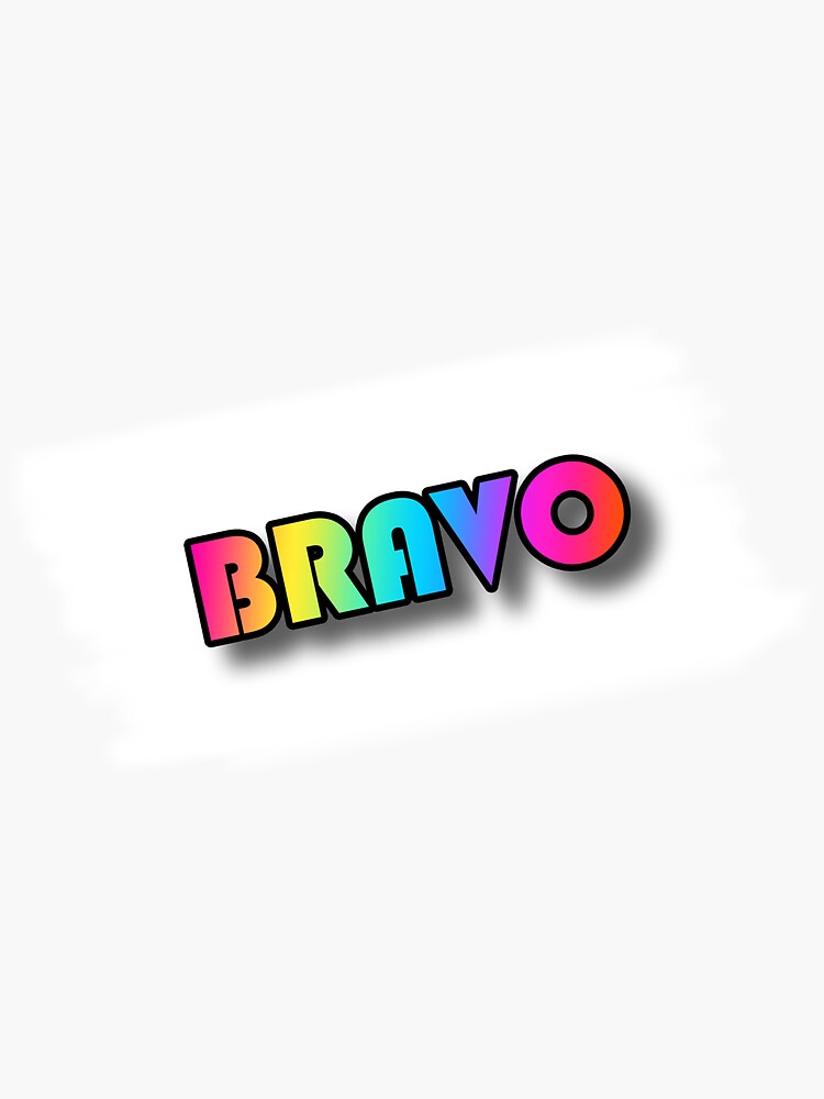 "BRAVO" Sticker by Pramodya420 | Redbubble