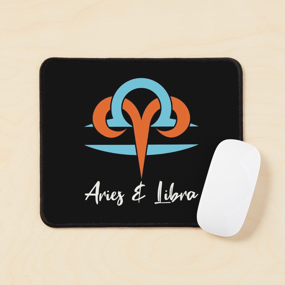 "Libra Aries Couples Zodiac Horoscope" Art Board Print for Sale by ...