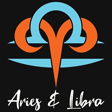 "Libra Aries Couples Zodiac Horoscope" Art Board Print for Sale by ...