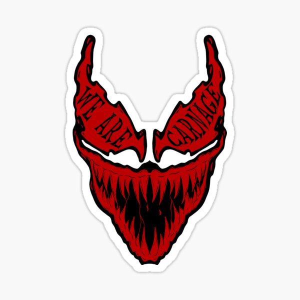 "We are Carnage" Sticker for Sale by LenasScribbles | Redbubble