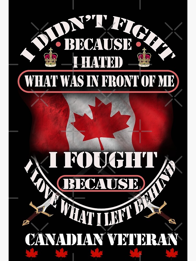 " Canadian Military: Veteran " Poster for Sale by Davidpy | Redbubble