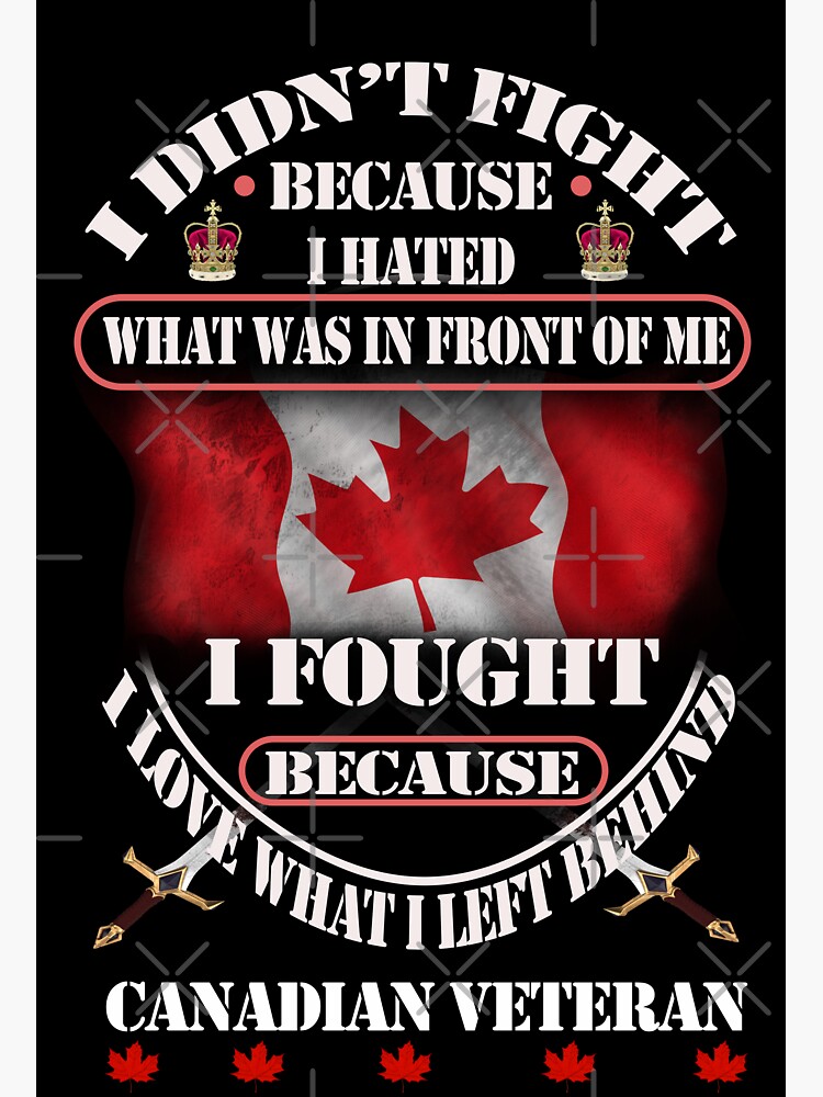 " Canadian Military: Veteran " Sticker for Sale by Davidpy | Redbubble