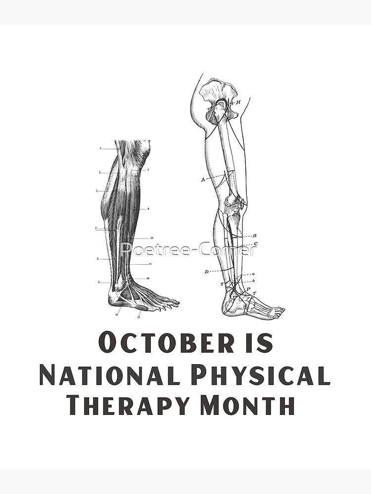 "October National Physical Therapy Month" Poster for Sale by Poetree ...