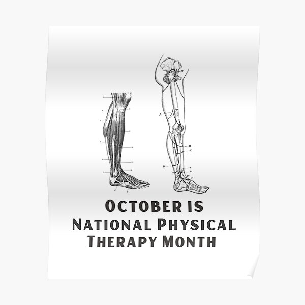 "October National Physical Therapy Month" Poster for Sale by Poetree ...