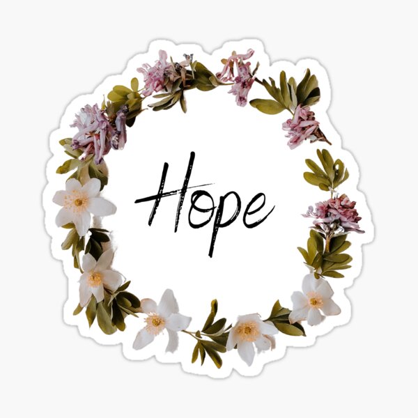 "Hope " Sticker for Sale by AtoZPremium | Redbubble