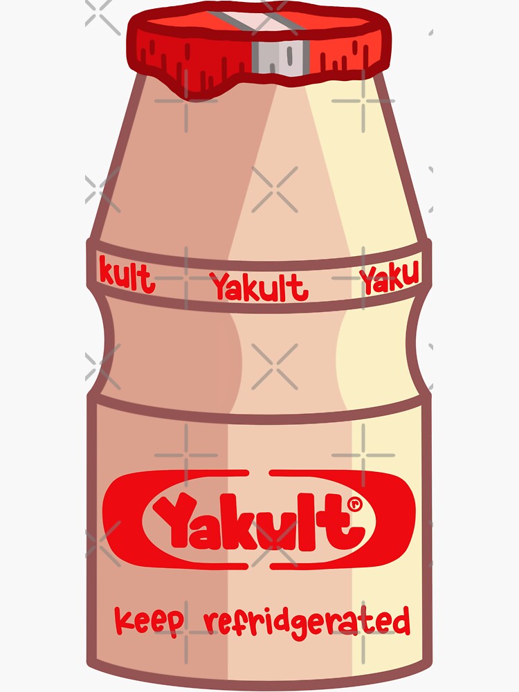 "Yakult" Sticker for Sale by Rachbound | Redbubble