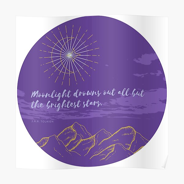 "J.R.R. Tolkien Quote Round Sticker" Poster for Sale by HilltopCrafting ...