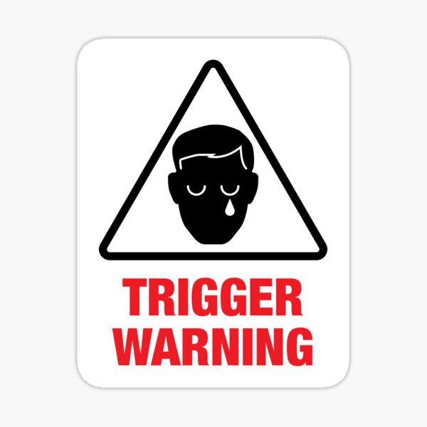 "Trigger Warning" Sticker for Sale by TikiLuke | Redbubble