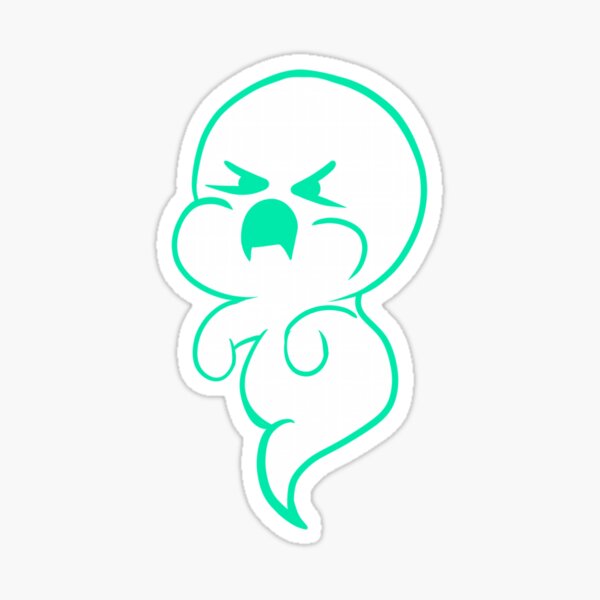 "Angry Boo" Sticker by SaikoroSama | Redbubble