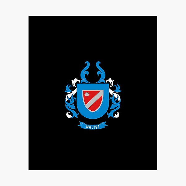 "Molise Flag Coat Of Arms - Cool Italian Molise Region" Photographic ...