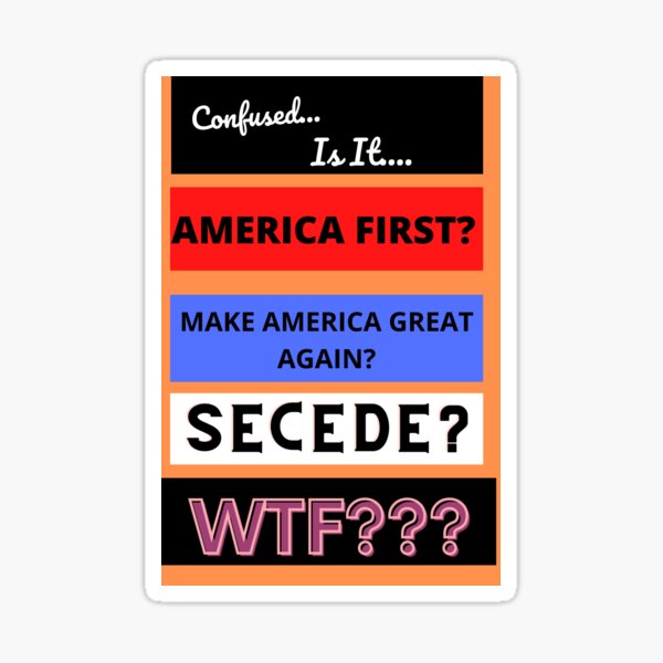 "Confused " Sticker for Sale by TVBob | Redbubble