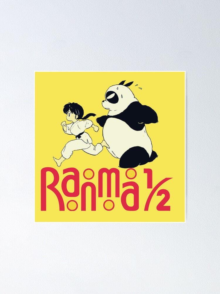 "Ranma Panda Run - ORIGINAL DRAWN by SillyFun.redbubble.com" Poster for ...