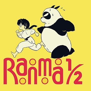 "Ranma Panda Run - ORIGINAL DRAWN by SillyFun.redbubble.com" Sticker ...