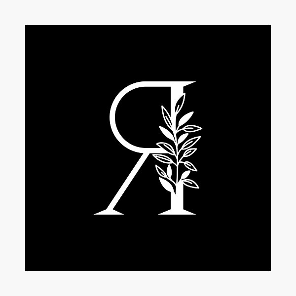 Lámina fotográfica «Letras al revés - ilustración de la letra R» de ...