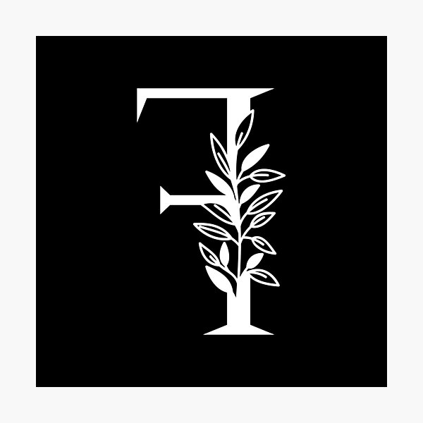 Lámina fotográfica «Letras al revés - ilustración de la letra F» de ...