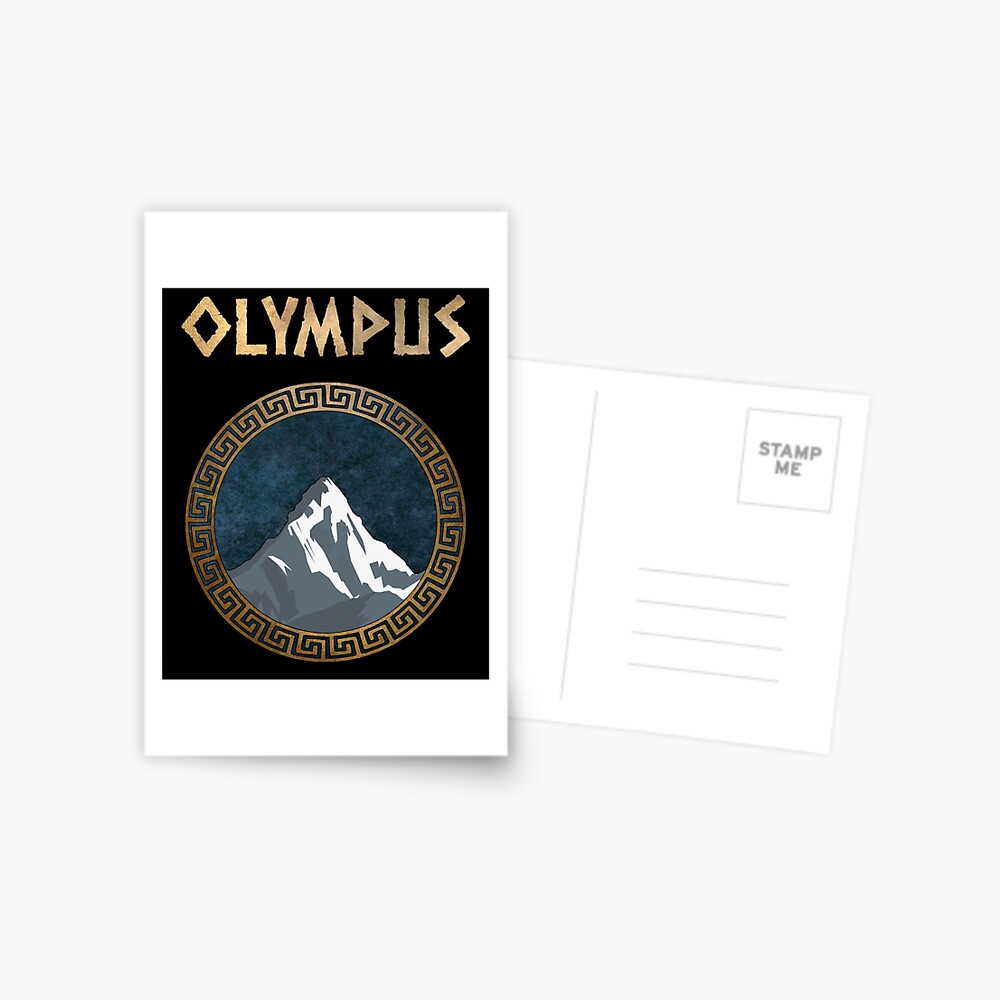 "Olympus Ancient Greece Mount Olympus Greek Gods Symbol" Postcard by ...