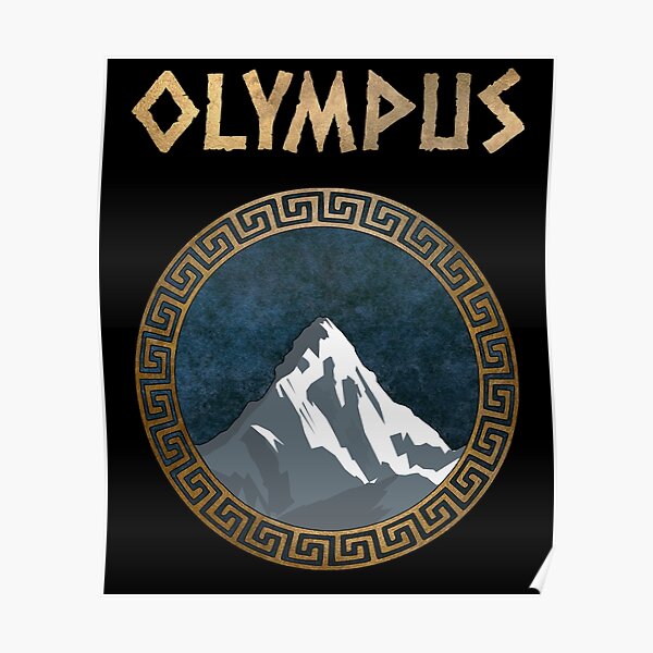 "Olympus Ancient Greece Mount Olympus Greek Gods Symbol" Poster for ...