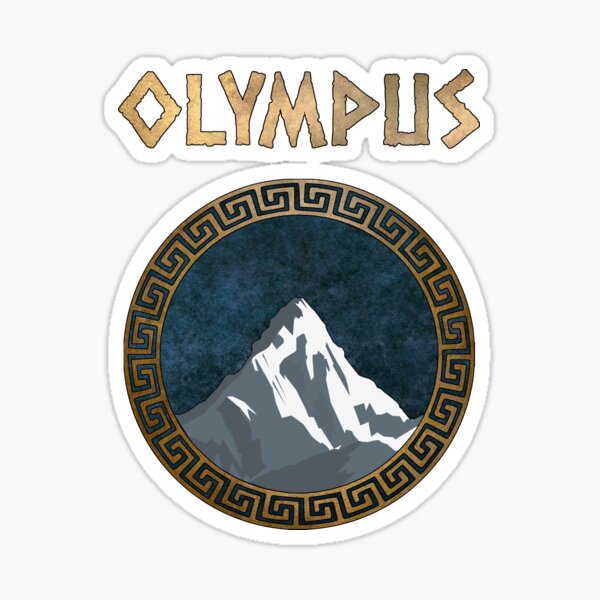 "Olympus Ancient Greece Mount Olympus Greek Gods Symbol" Sticker for ...