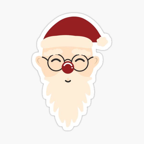 "Cute Retro Santa Claus Pattern Simple Scandinavian Christmas Aesthetic ...