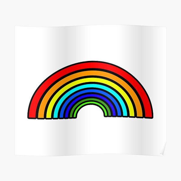 "Colorful rainbow" Poster for Sale by Talent360Hub | Redbubble