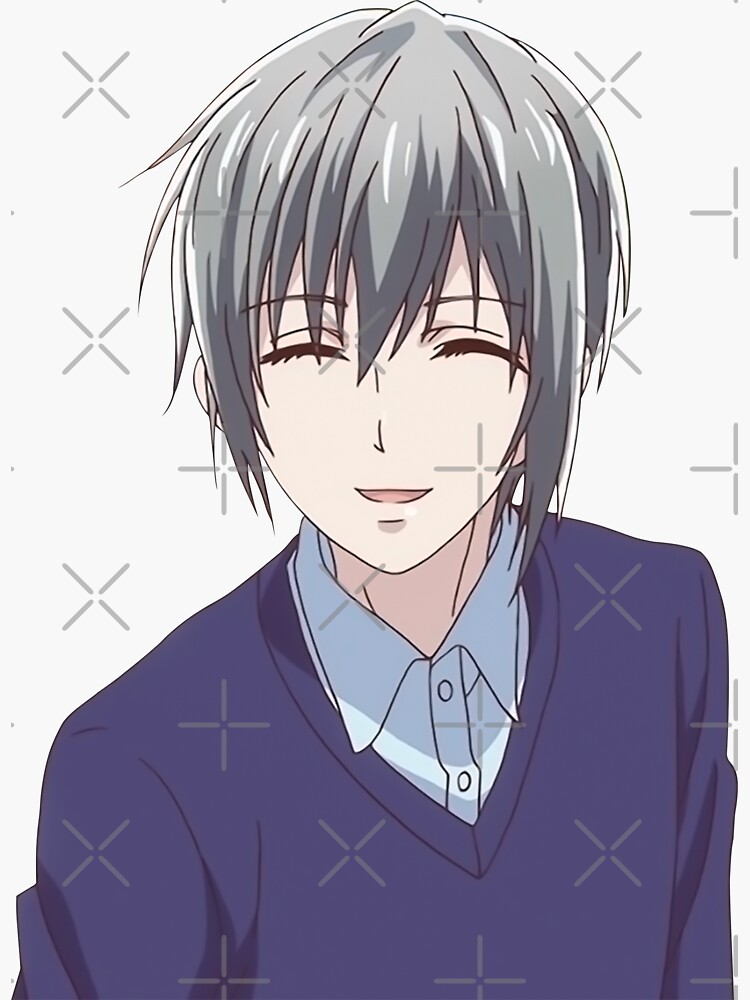 "Yuki Smile - Fruits basket" Sticker for Sale by Arwain | Redbubble