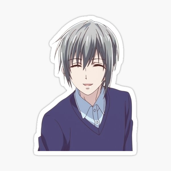 "Yuki Smile - Fruits basket" Sticker for Sale by Arwain | Redbubble