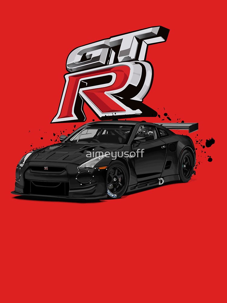 "GTR R35" T-shirt for Sale by aimeyusoff | Redbubble | car racing gtr ...