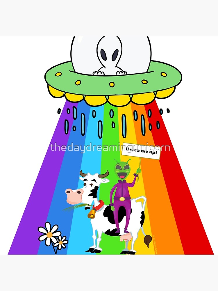 "Beam me up alien" Poster for Sale by Beccilynn | Redbubble